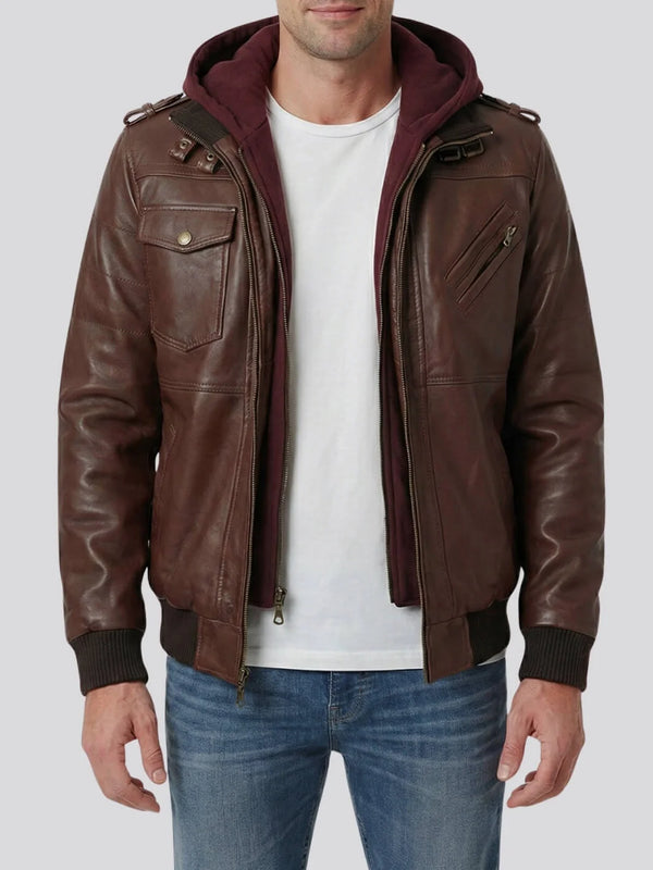 Men's Lambskin Leather Bomber Jackets | Genuine Nappa | Decrum