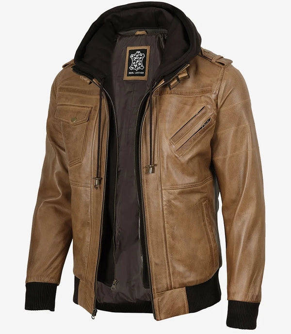 Men's Lambskin Leather Bomber Jackets | Genuine Nappa | Decrum